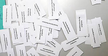 Card sorting for child health and pregnancy content - HSE.ie