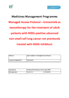 Entrectinib (Rozlytrek®) - Lung Cancer - HSE.ie