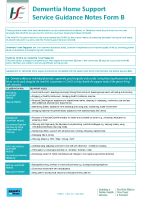 Supporting Documentation for Dementia Home Care - HSE.ie