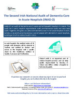 Overview of the Irish National Audit of Dementia (INAD) - HSE.ie