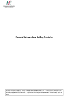 Provision of Intimate Care - HSE.ie