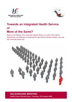 An Integrated Health System for Ireland - HSE.ie